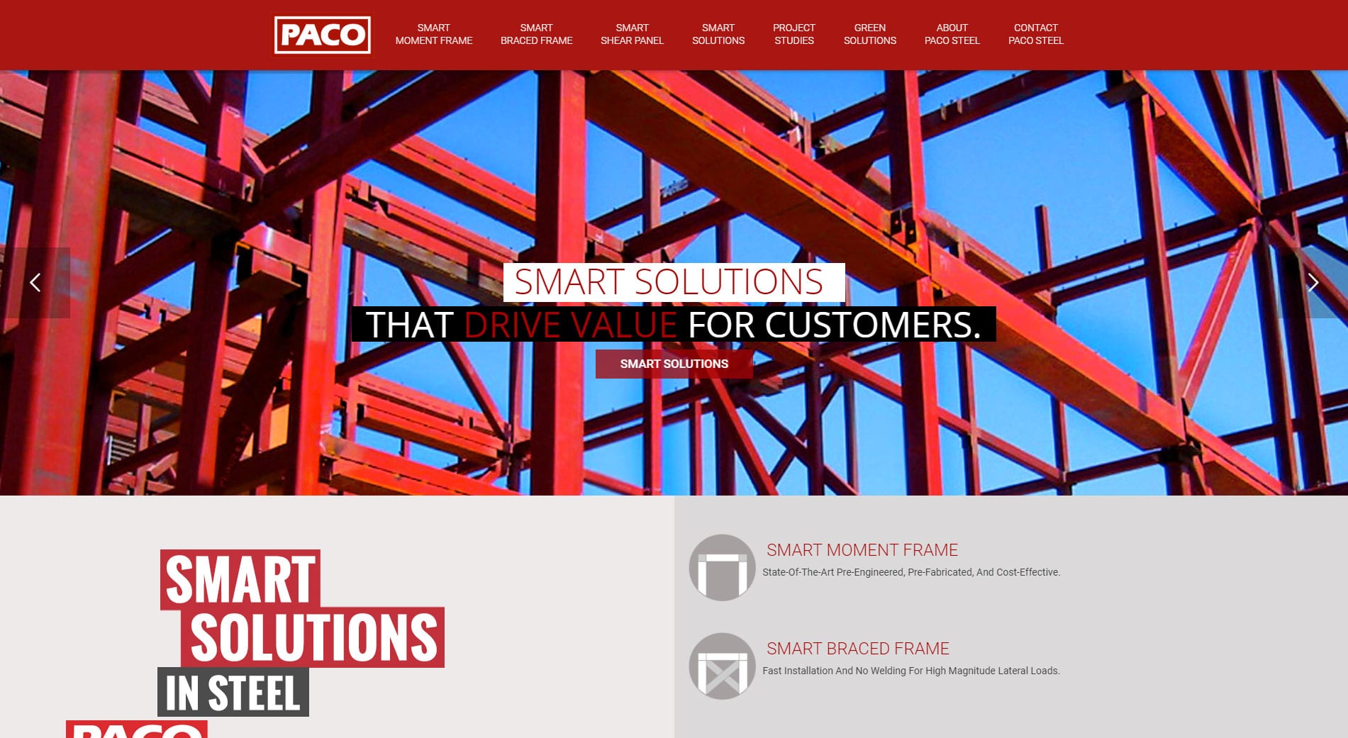 Paco Steel Website Design Project - Imaginemonkey.com