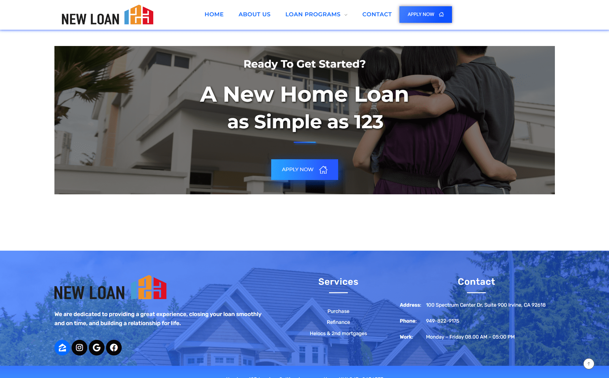 Home Loan Web Design Project - Imaginemonkey.com